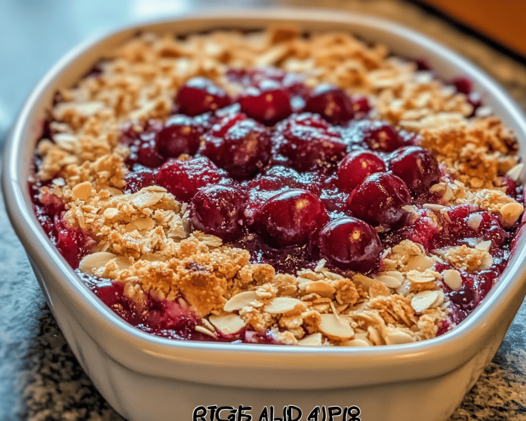 Cherry Almond Crisp – Easy & Delicious Dessert – Welcome Home