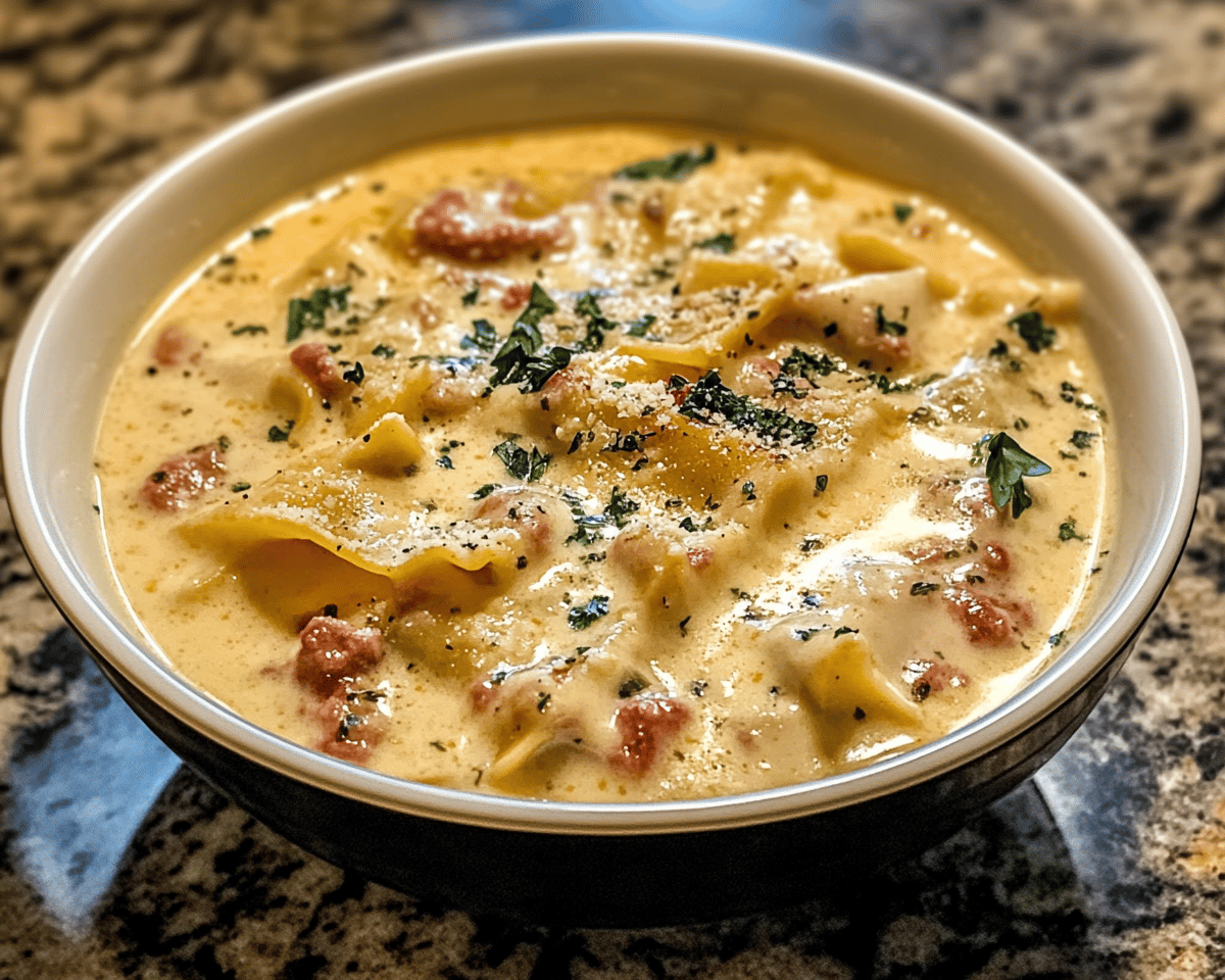 Creamy Alfredo Lasagna Soup – Welcome Home