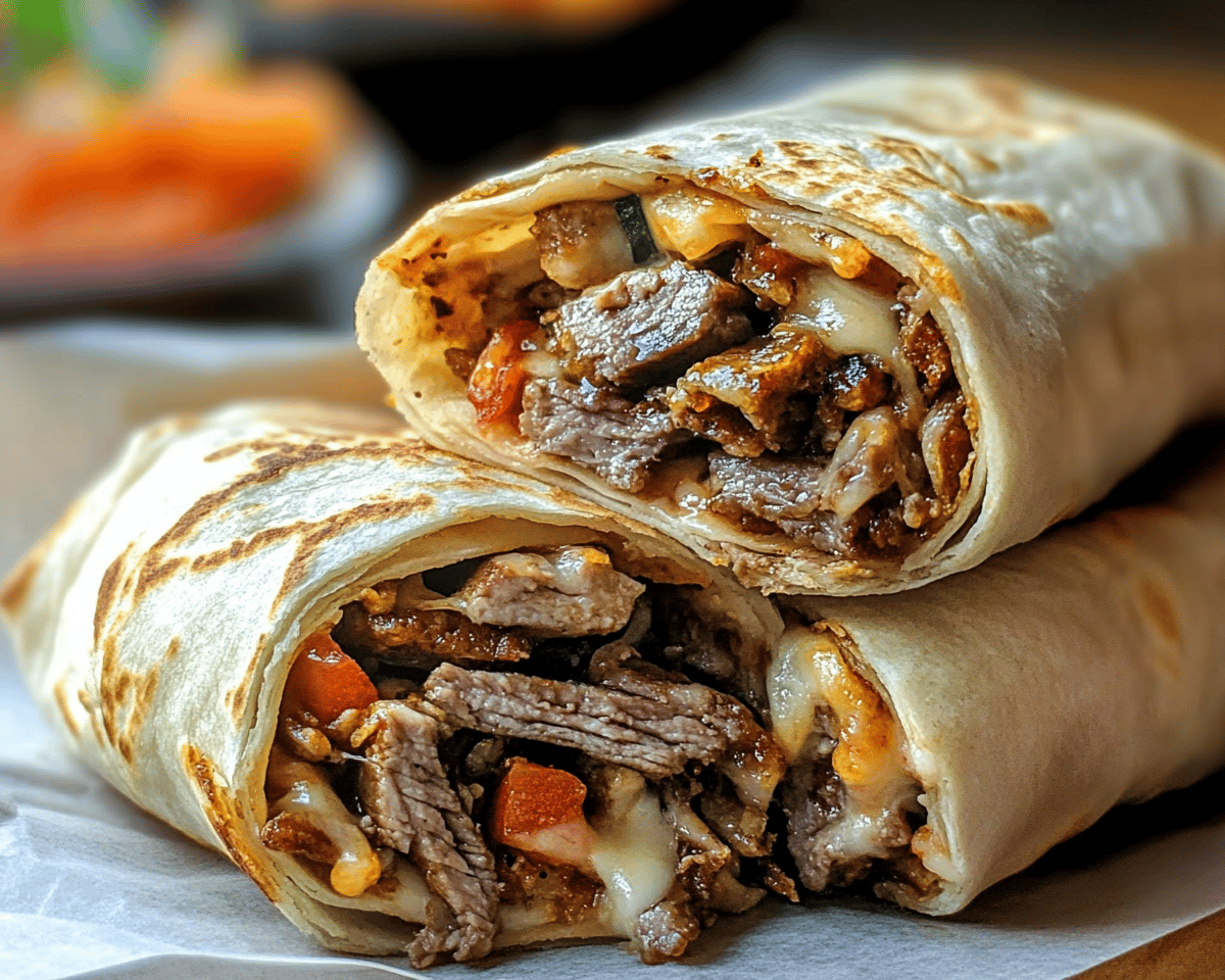Delicious Crispy Philly Cheesesteak Wraps – Welcome Home