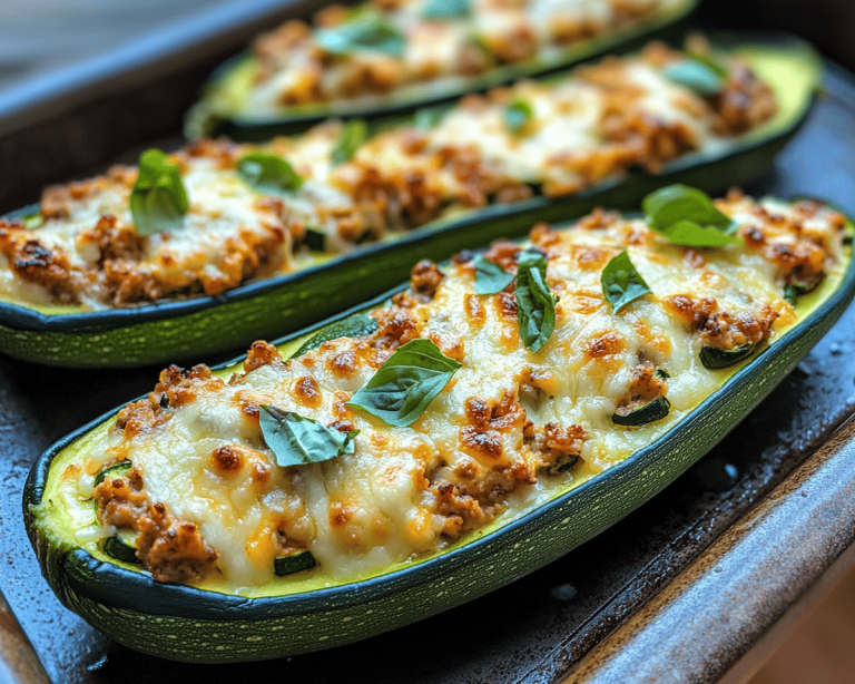 Healthy & Delicious Stuffed Cheese Zucchini Boats – Welcome Home