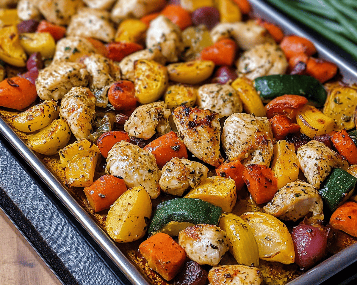 Simple Ranch Sheet Pan Chicken and Veggies Dinner – Welcome Home