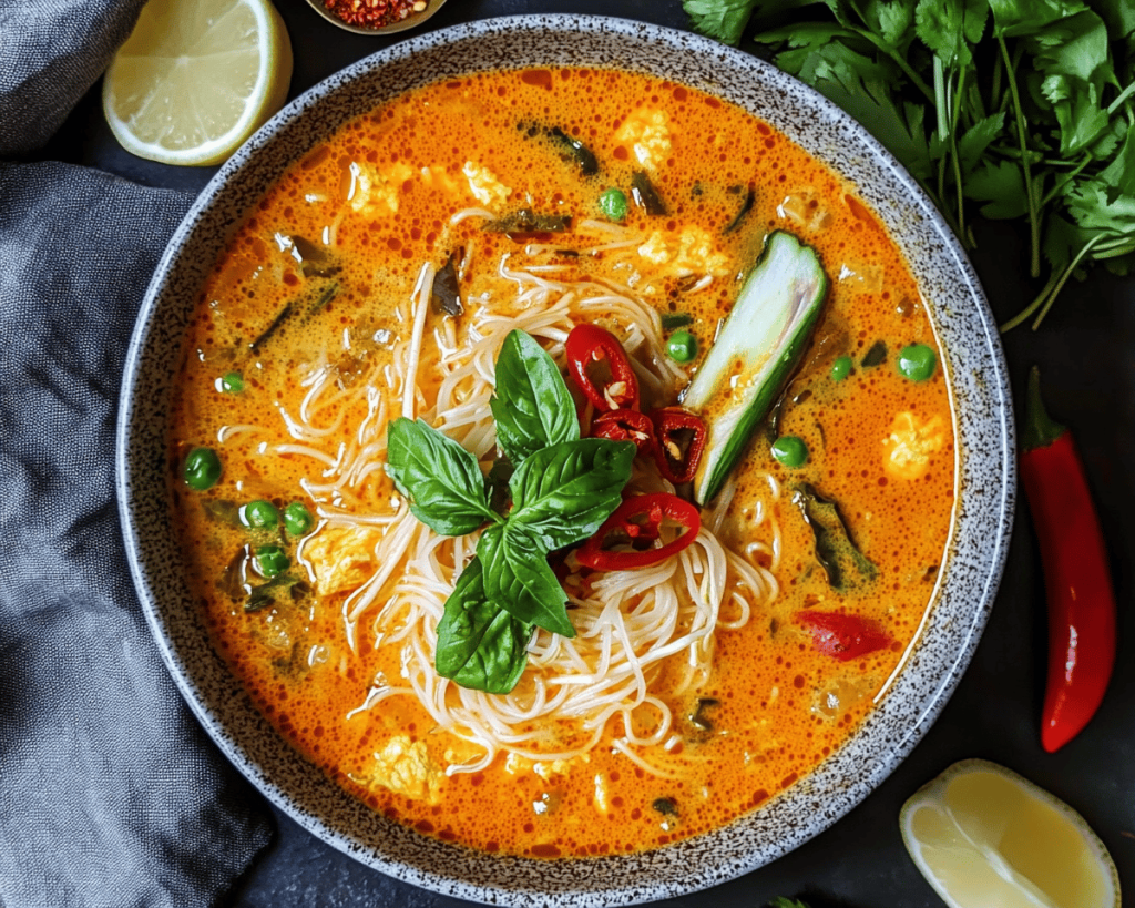Thai Red Curry Noodle Soup – Creamy, Spicy & Comfort in a Bowl ...