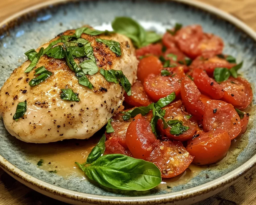 Spring Dinner Party Tomato Basil Chicken – Welcome Home