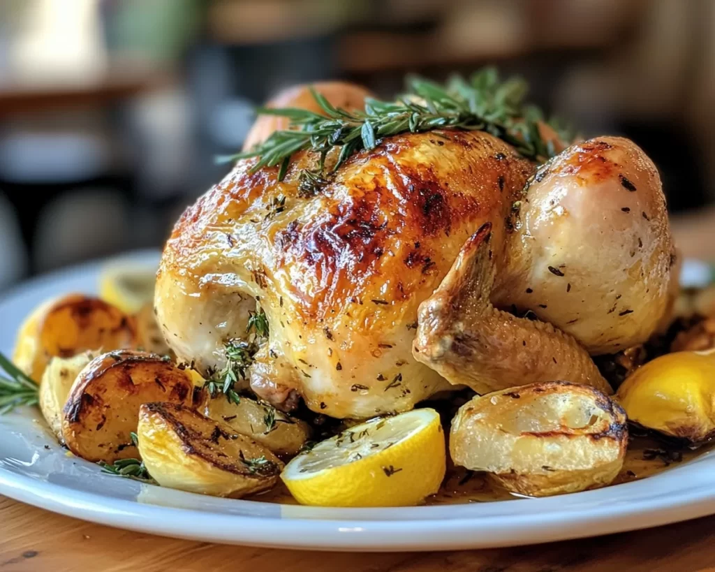 Spring Dinner Party Lemon Herb Roasted Chicken – Welcome Home
